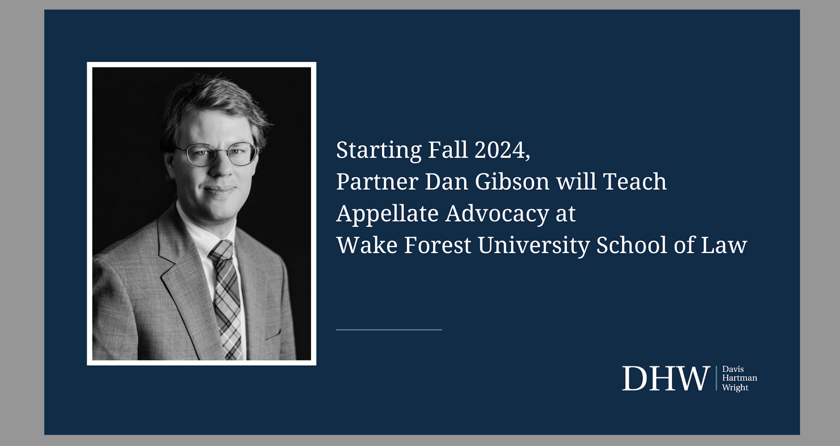 Dan Gibson, WFU, Appellate Advocacy